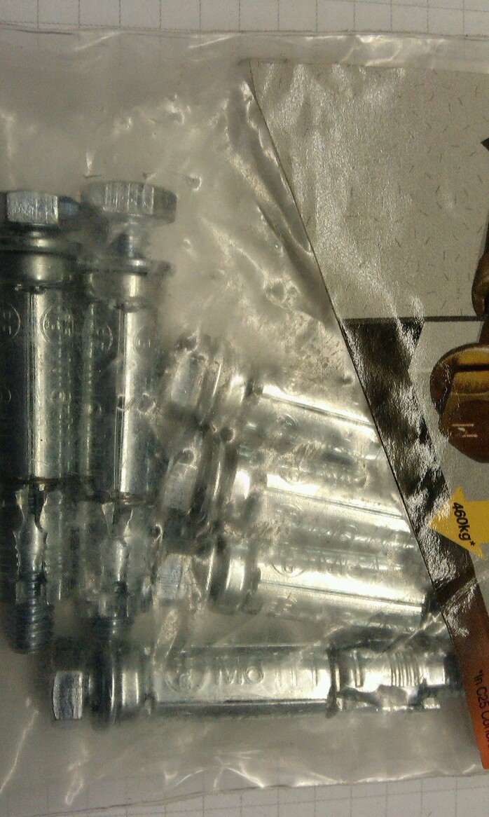 M6 x 10mm Shield Anchors, Spit rambolt loose bolt . pack of 6. FREE ...