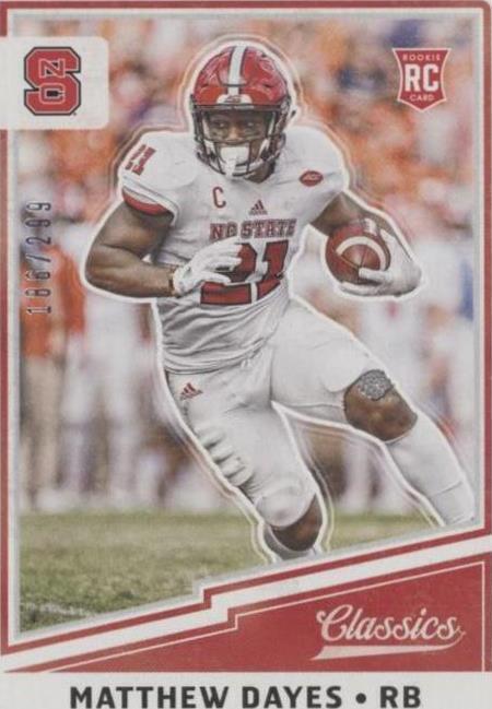2017 Panini Classics - Rookies Matthew Dayes #267 Red Back /299 (RC ...