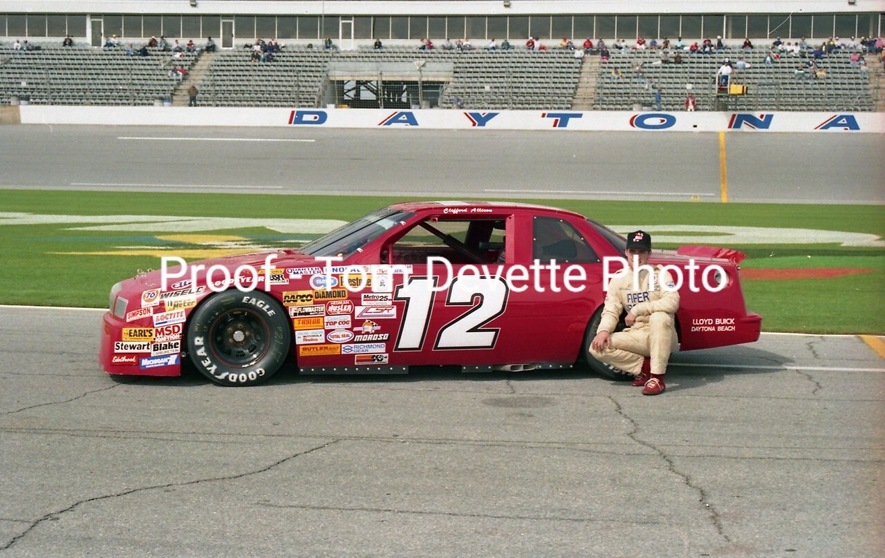 VINTAGE PHOTO #2875-16; 1992 CLIFFORD ALLISON, DAYTONA, BUSCH GRAND ...