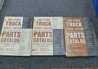 1983 Ford F600 FT600 L600 LN600 LNT600 LT600 Truck Parts Catalog Manual ...