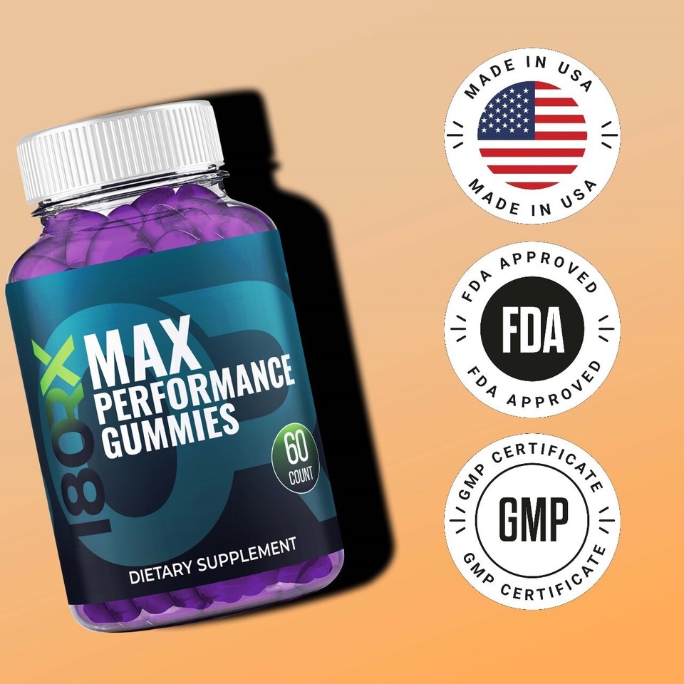 (3 Pack) 180RX Gummies for Men – 180 RX Male Performance Gummies ...