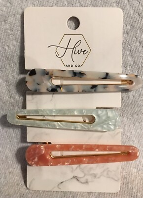 Hive and Co. Salon Hair Clip Set of 3, Tortoise - 3 ct | CVS | eBay
