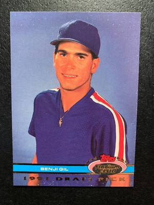 BENJI GIL 1991 TOPPS STADIUM CLUB DOME SET Draft Pick TEXAS RANGERS | eBay