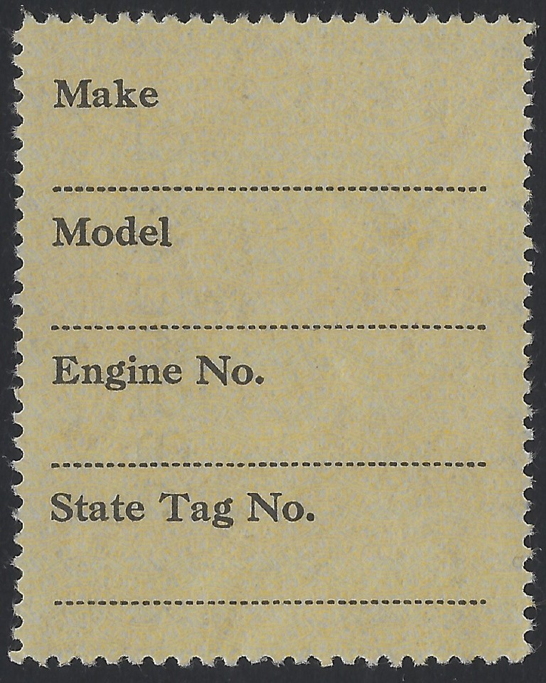 US Stamps - Scott # RV28 - Motor Vehicle Tax Stamp - Mint Never Hinged ...