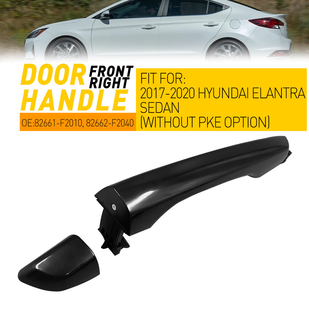 Black Outside Door Handle RH Front For Hyundai Elantra 2017-2020 82651 ...