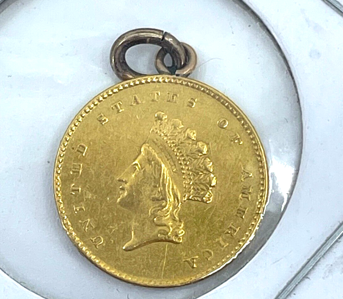 $1 Gold Love Token Pendant | eBay