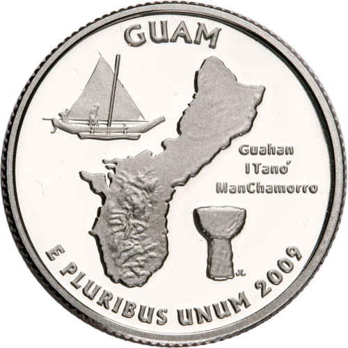 2009 S Silver Proof GUAM Quarter -From a Proof Set - 90% Silver | eBay