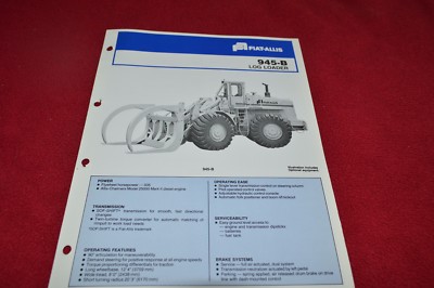 Fiat Allis Chalmers 945-B Wheel Loader Log Loader Dealer's Brochure ...