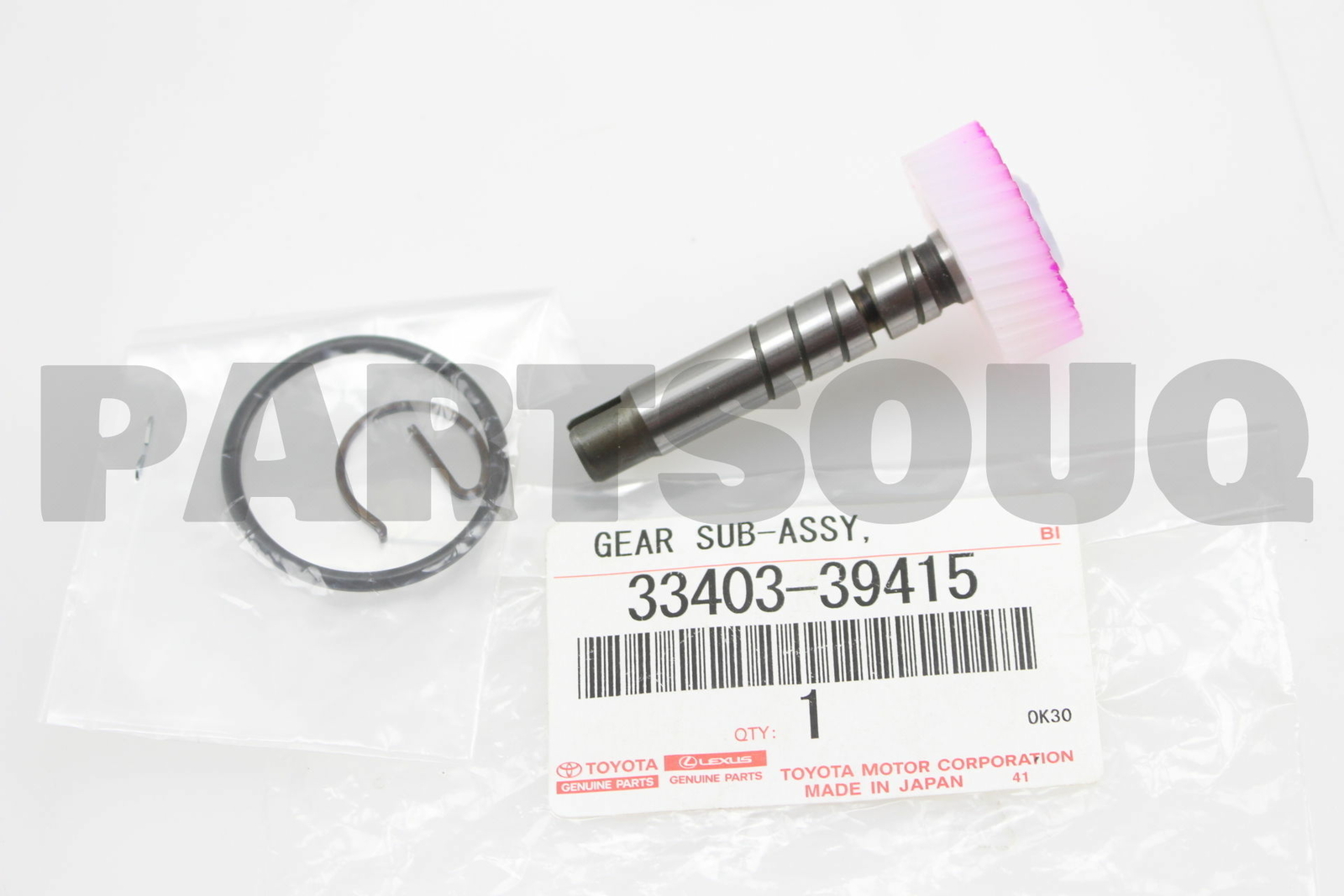 3340339415 Genuine Toyota GEAR SUB-ASSY, SPEEDOMETER DRIVEN (ATM) 33403 ...