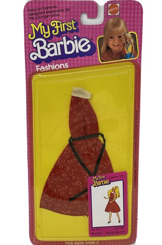 Vintage Barbie Superstar Era My First Fashion #3673 Red Halter Dress ...