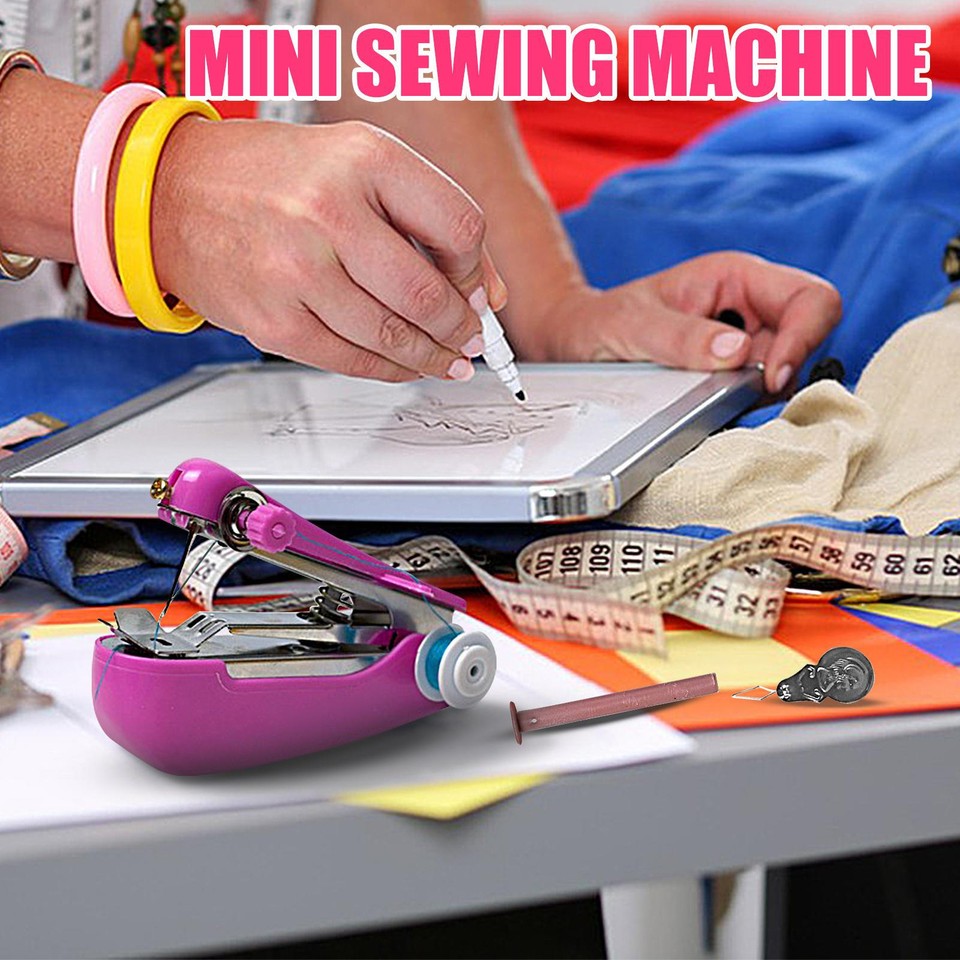 Mini Portable Smart Electric Tailor Hand-held Sewing Machine Home ...