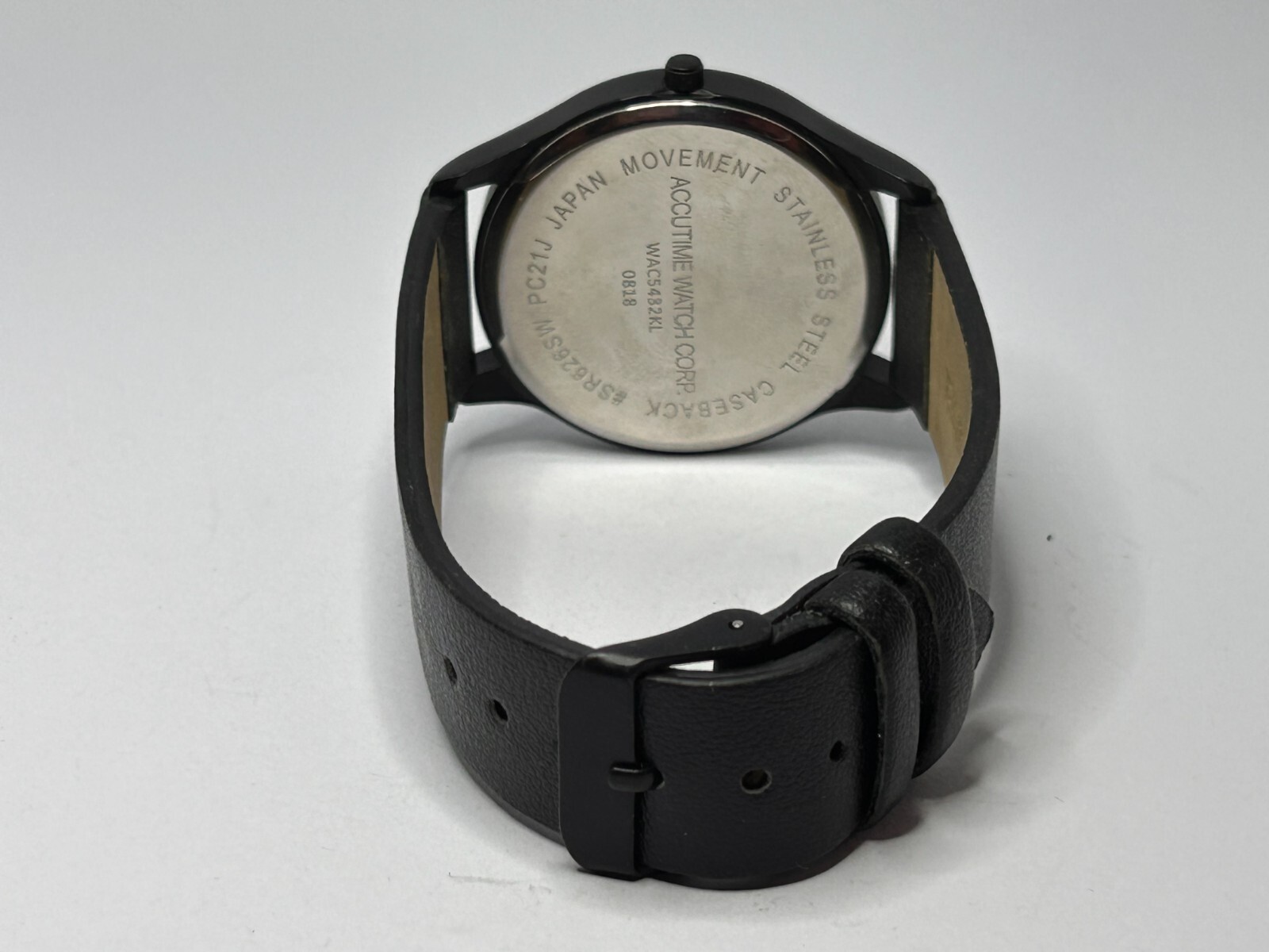 Working Men's Black Accutime Watch Company Quartz Watch FV | eBay Australia