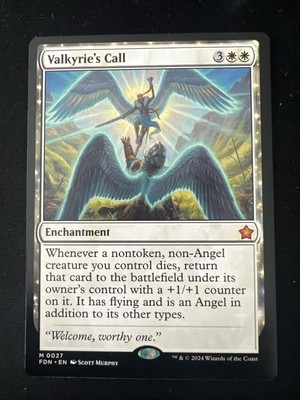 Valkyrie's Call MTG Magic the Gathering Card NM Near Mint FDN | eBay
