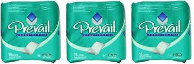 3 Pack Prevail Fluff Underpad, Large, 18 Underpads Each | eBay