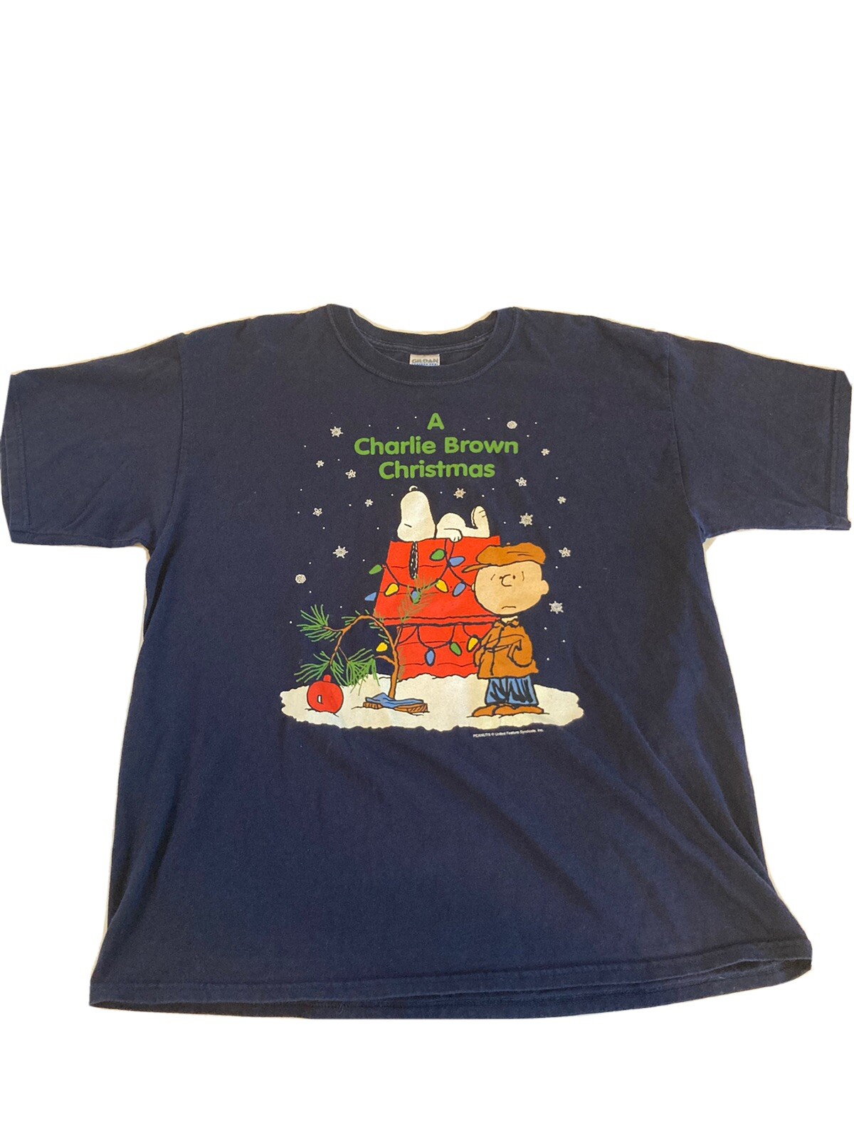 Peanuts “A Charlie Navy Blue Christmas” Snoopy T Shir… - Gem