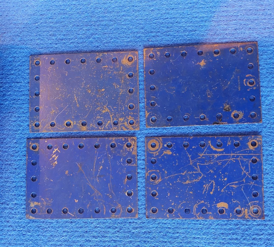 Meccano, Dan Dare rocket space ship Eagle comic parts, blue gold 1930s ...