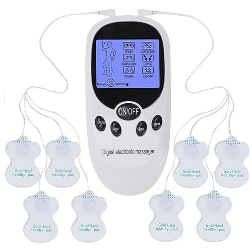 Dual Channel Tens Machine Pain Relief Lightweight 6 Modes 15 Intensity ...