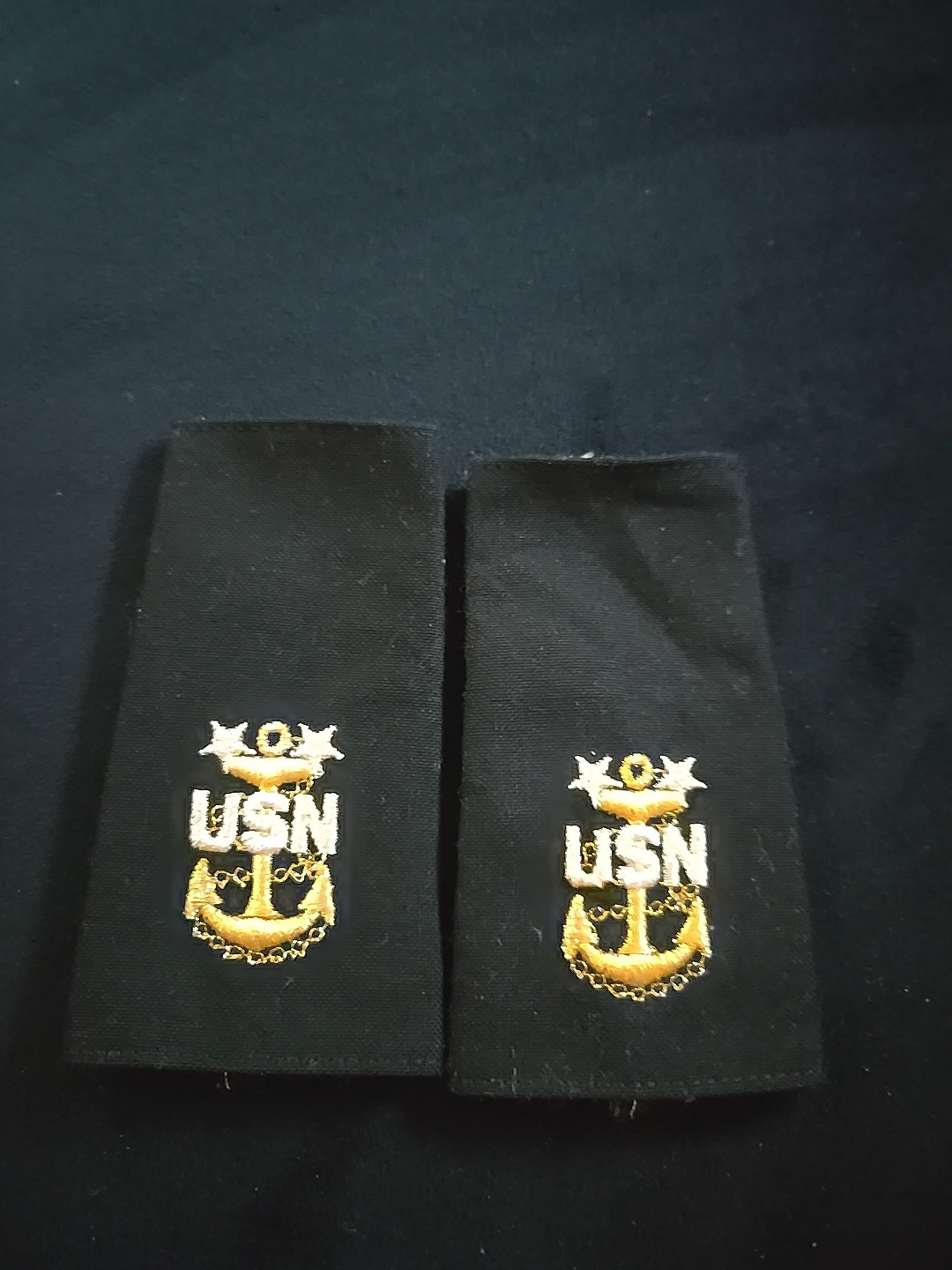 U.S. Navy Master Chief Petty Officer Epaulettes Soft Shoulder Boards ...