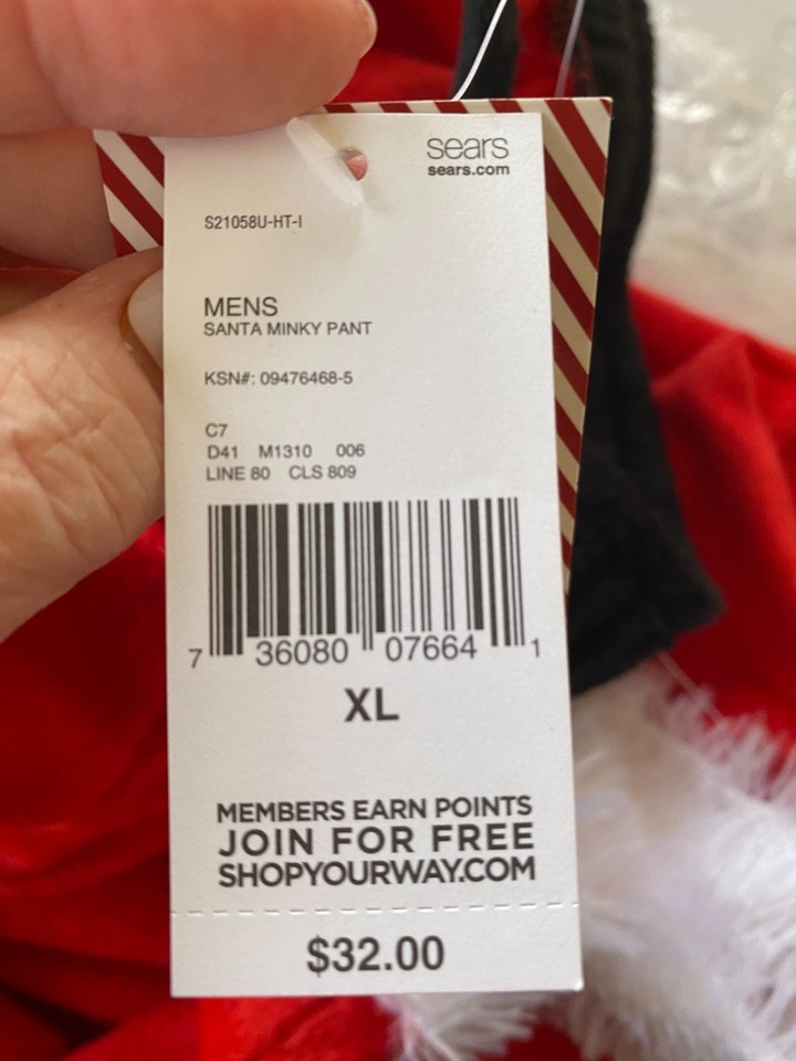 Secrets Santa Suit - XL - Santa Pants & Hat - NEW | eBay