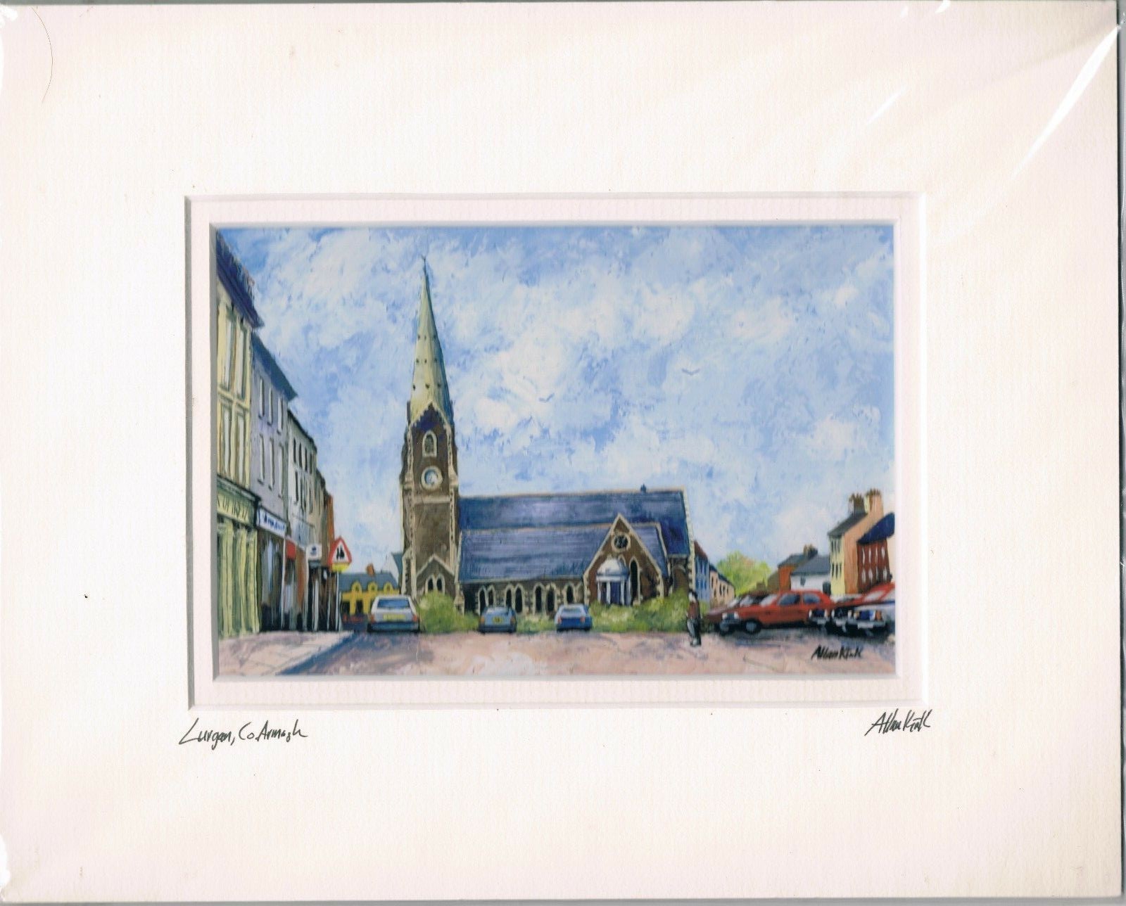 SHANKILL CHURCH OF IRELAND LURGAN PRINT BY ALLAN KIRK BN | eBay UK
