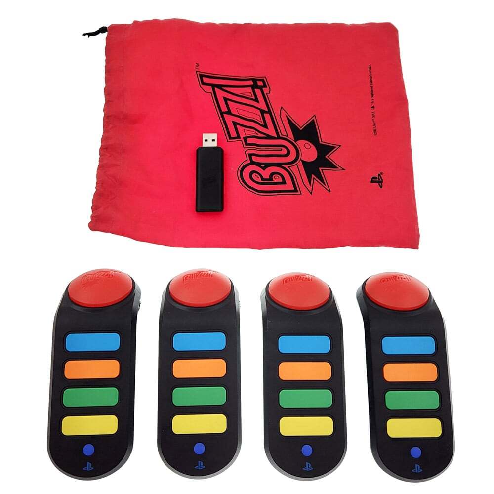 Wireless BUZZ! Buzzers 4 Pack (PS2/PS3 Compatible) [Pre-Owned] | eBay