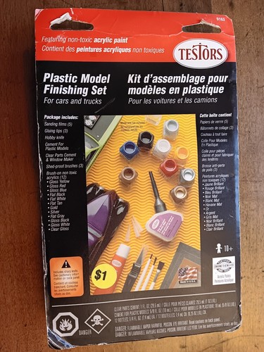 Testors Aircraft Acrylic Paint Set - Hobby and Model Paint Set - #9136 ...