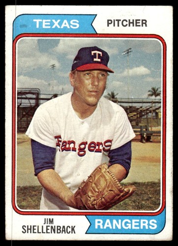 1974 Topps Jim Shellenback #657 Texas Rangers Baseball Card | eBay