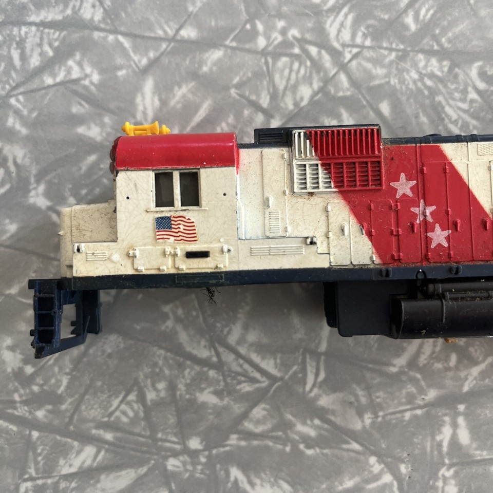 VINTAGE TYCO HO SCALE SPIRIT OF AMERICA 1776 DIESEL LOCOMOTIVE #4301 ...