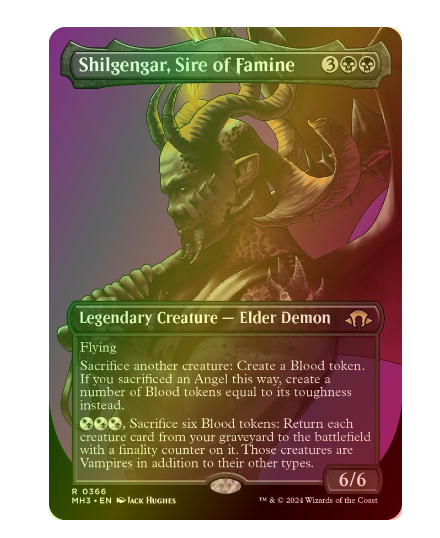 Shilgengar, Sire of Famine - Foil - Borderless Modern Horizons 3 MTG | eBay