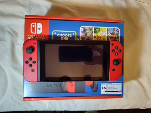 Nintendo Switch Console Mario Day Edition With 2 Red Joycons | eBay