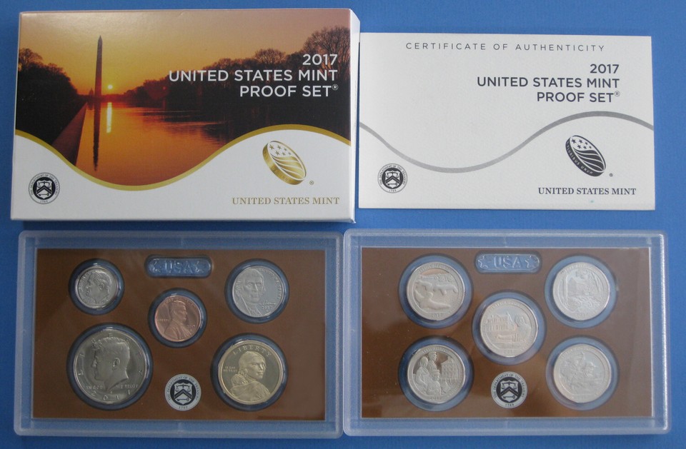 2010 thru 2019 Run of 11 Government Issued Proof Sets with ATB Quarters ...