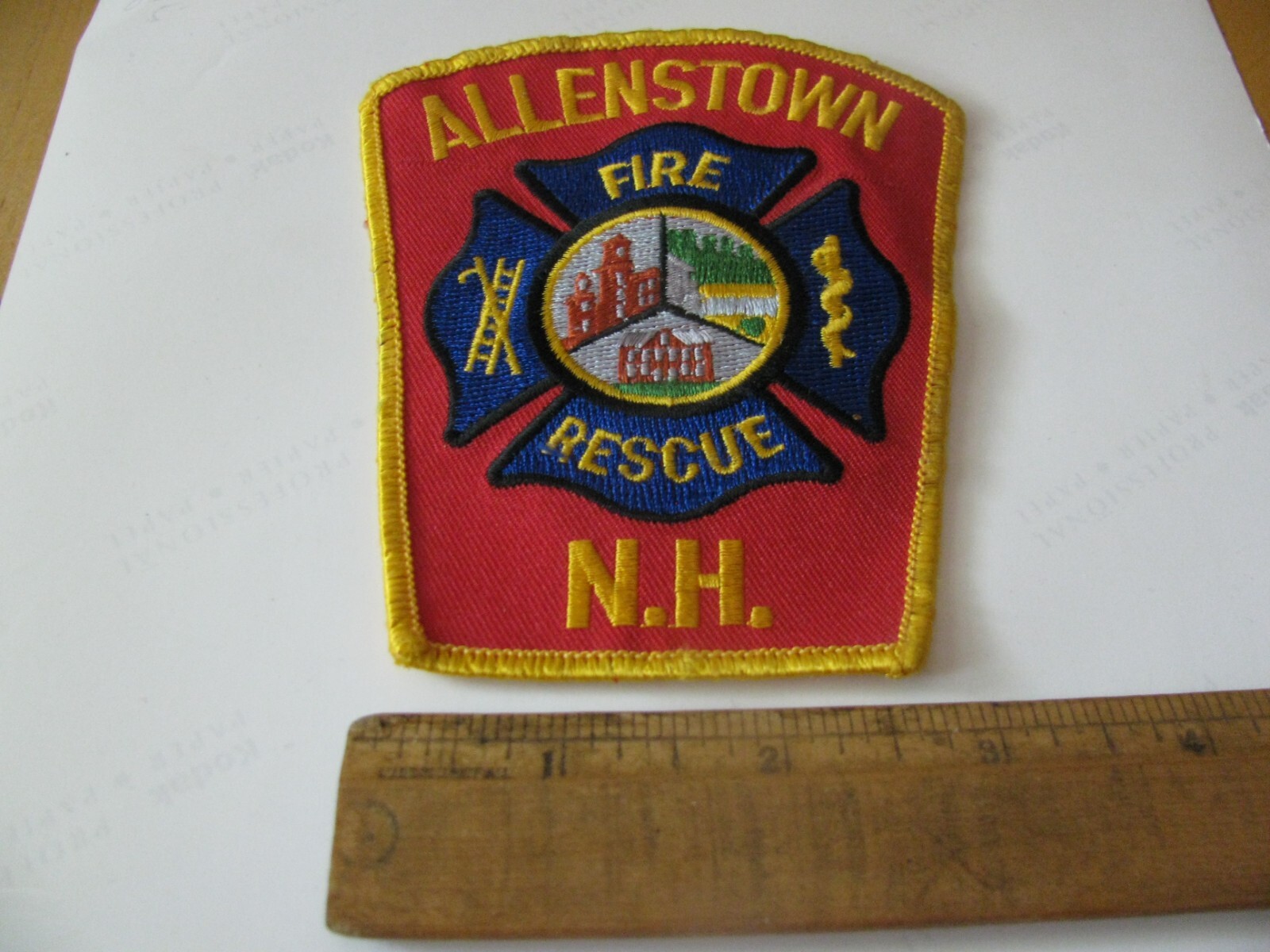 Allenstown New Hampshire NH Fire Rescue Dept Patch Iron On 4” Free ...