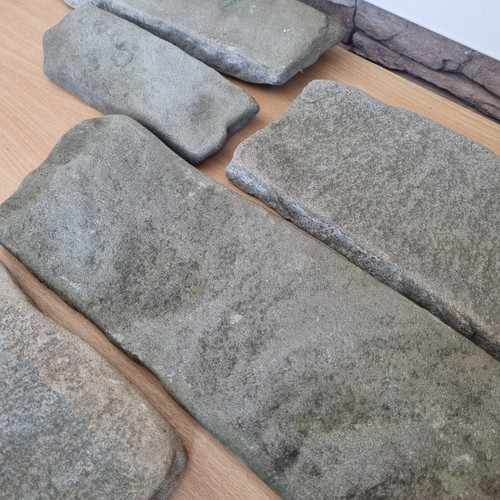 SALE Natural Stone Slips - Green/Grey -Tumbled - £50 Sq/m | eBay UK