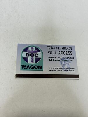 FASA Doc Wagon Total Clearance Full Access ID Card J2 | eBay