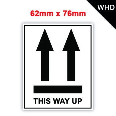 THIS WAY UP PACKAGE Label Postage Stickers with Bar Self adhesive ...