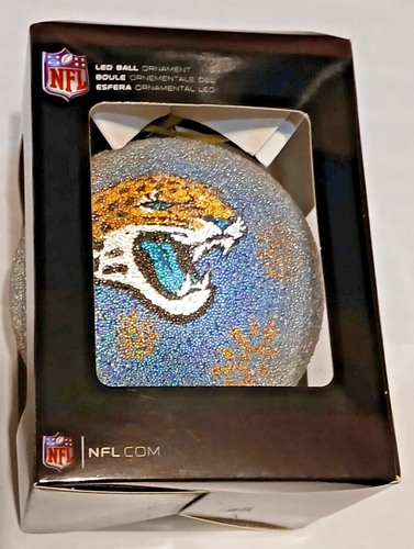 1 Christmas Led Ball Ornament Licensed NFL Jacksonville Jaguars Team ...