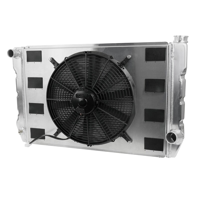 TSP HC9512 Universal Aluminum Radiator, W/16 in. Fan, Core; 24 1/4 in ...