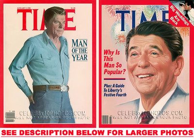 RONALD REAGAN 1981and1986 TIME COVERS (2) HQ 8x10 UNIQUE PHOTOS tbr | eBay