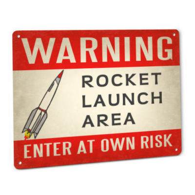 Super Rocket Launch Pad SIGN for Fans of Estes Flying Rocketry Model ...