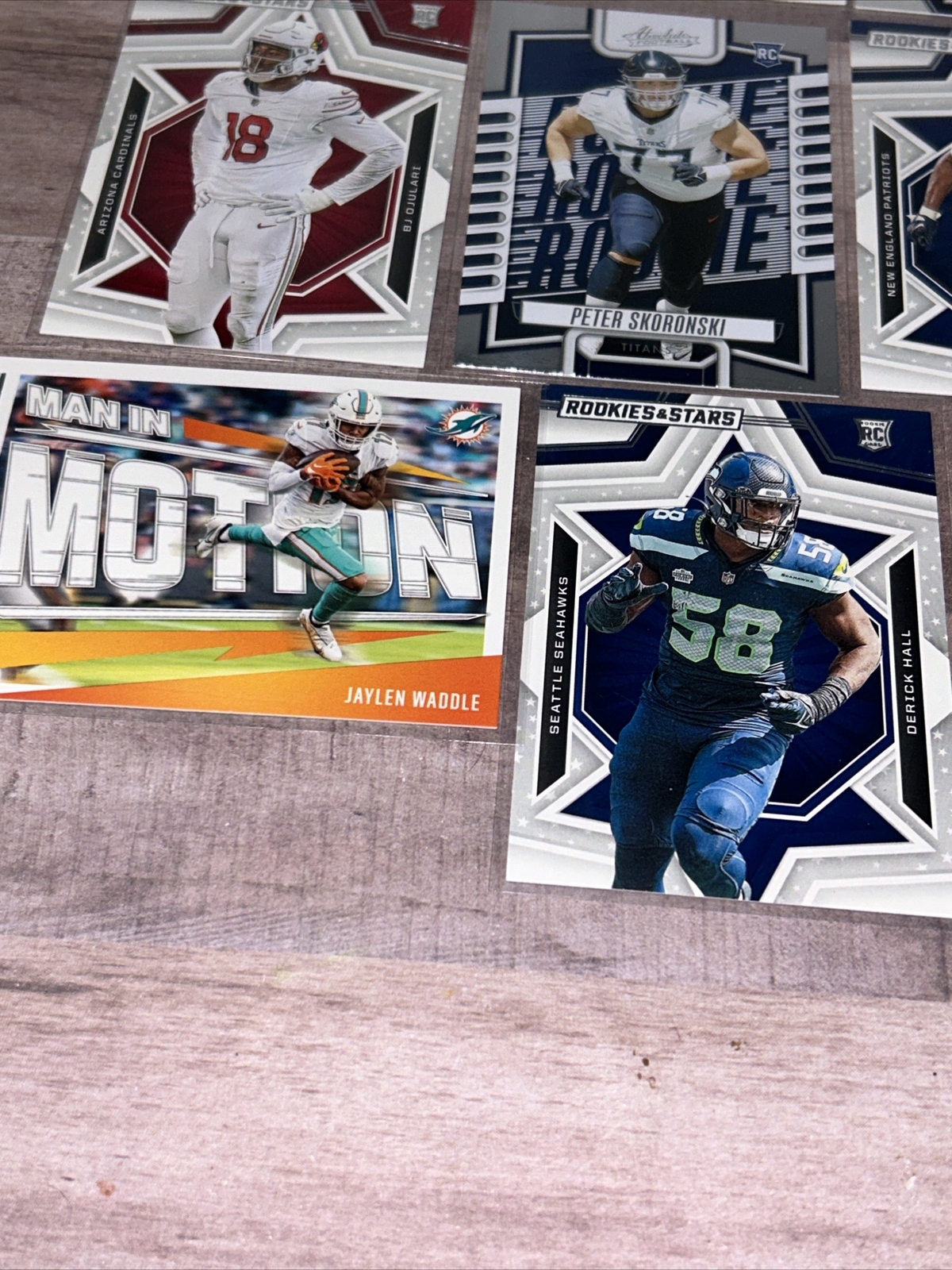 Football Bulk Card Lot Rookies, Stars, Vets and Inserts Lot 12 Mint ...