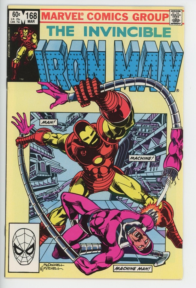 Iron Man vol.1 #167 168 169 Direct Marvel 1983 Rhodey dons armor for ...
