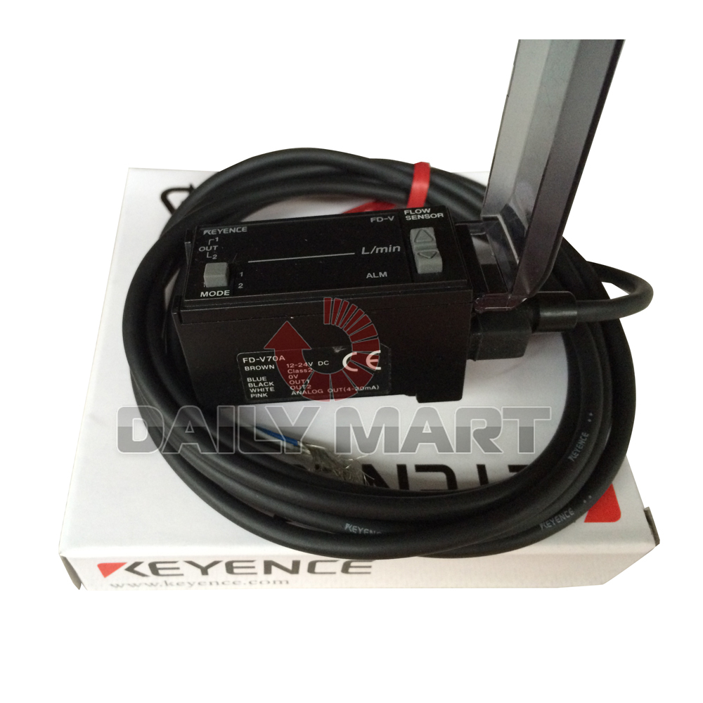 New Keyence FD-V70A FD-V70A Amplifier Unit DIN Rail Mount Type NPN Flow ...