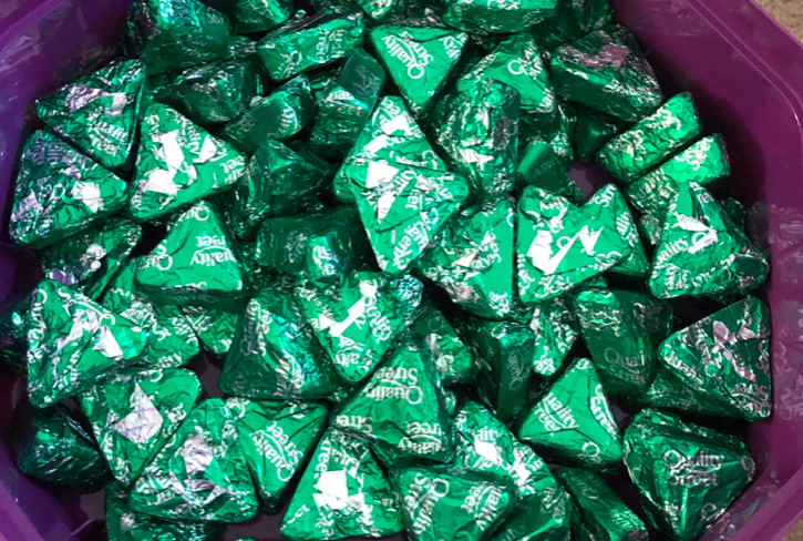Green Triangles Pick n Mix Your Own Quality Street By Nestle Quality ...