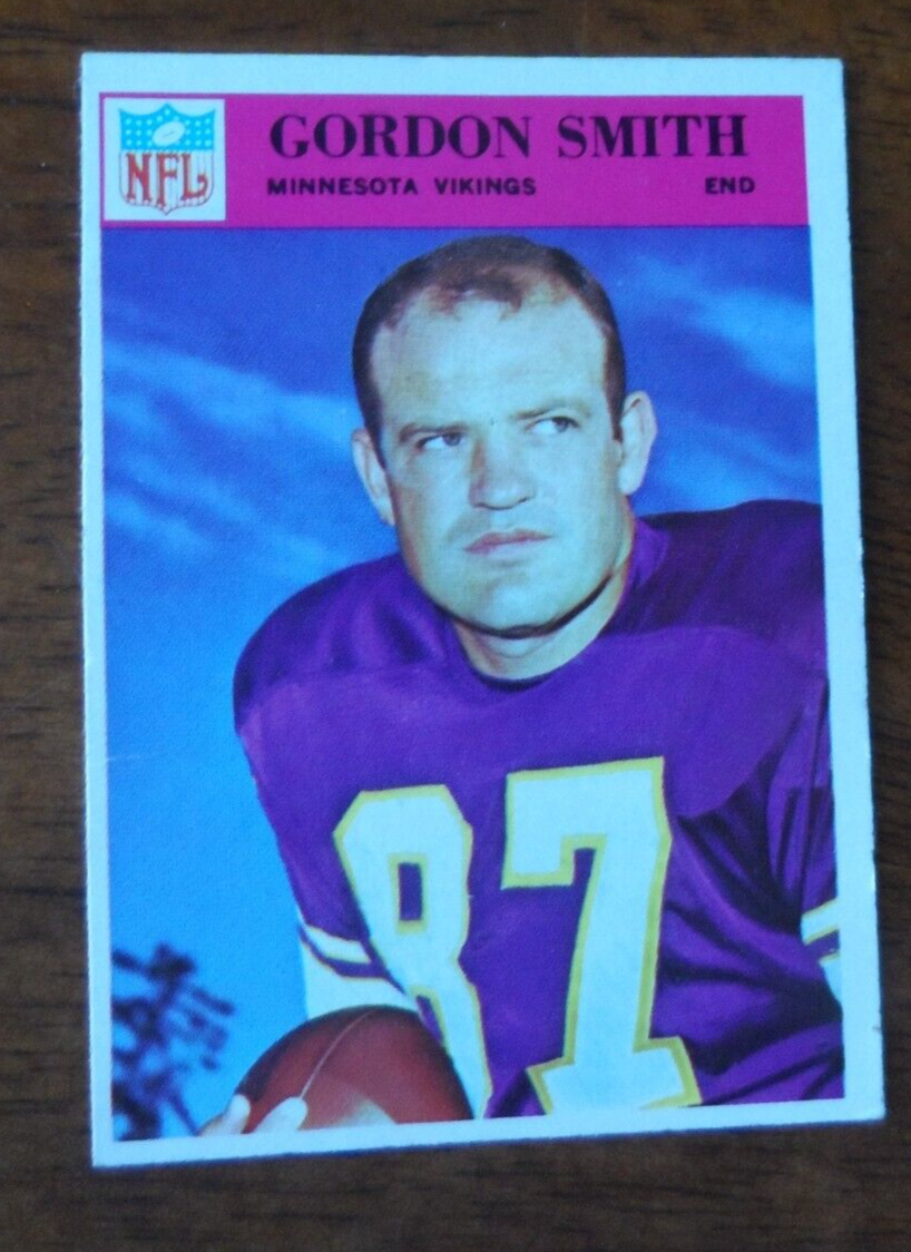1966 PHILADELPHIA FOOTBALL #113 GORDON SMITH MINNESOTA VIKINGS EX A-479 ...