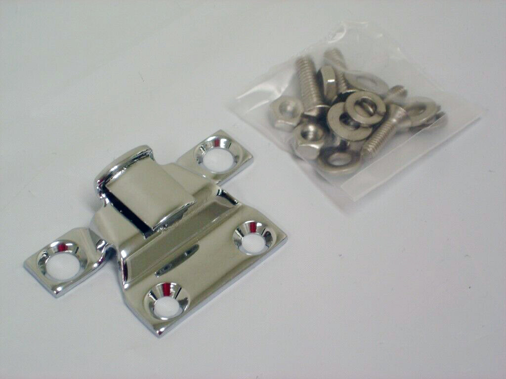 1932 Ford Car & 1932 Ford Pickup Truck Rear Hood Hinge Bracket CHROME ...