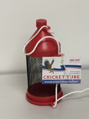 Eagle Claw - SMALL CRICKET CAGE - live bait fishing container tube cup ...