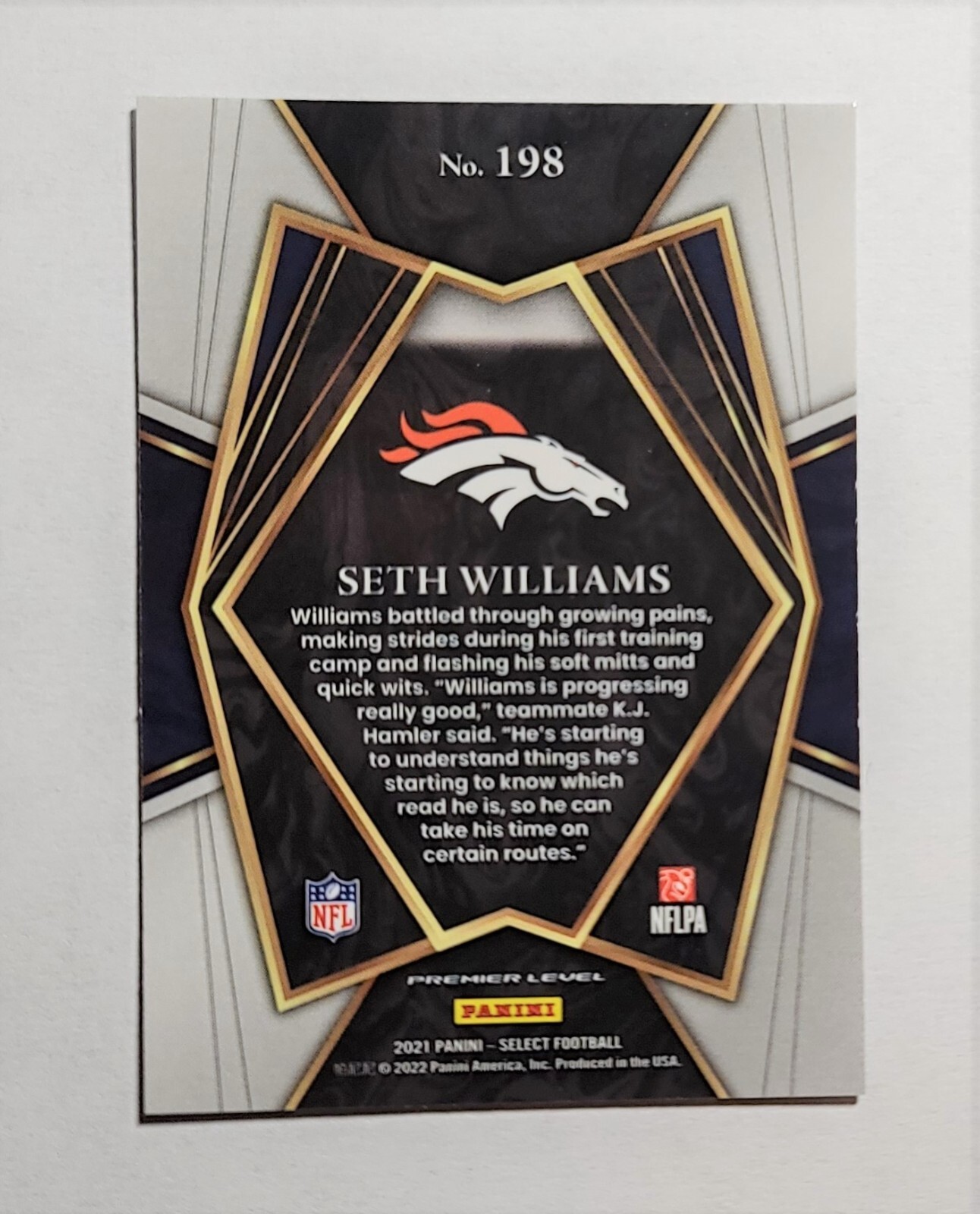 Seth Williams RC ROOKIE! 2021 Panini Select Basketball #198 Base Denver ...