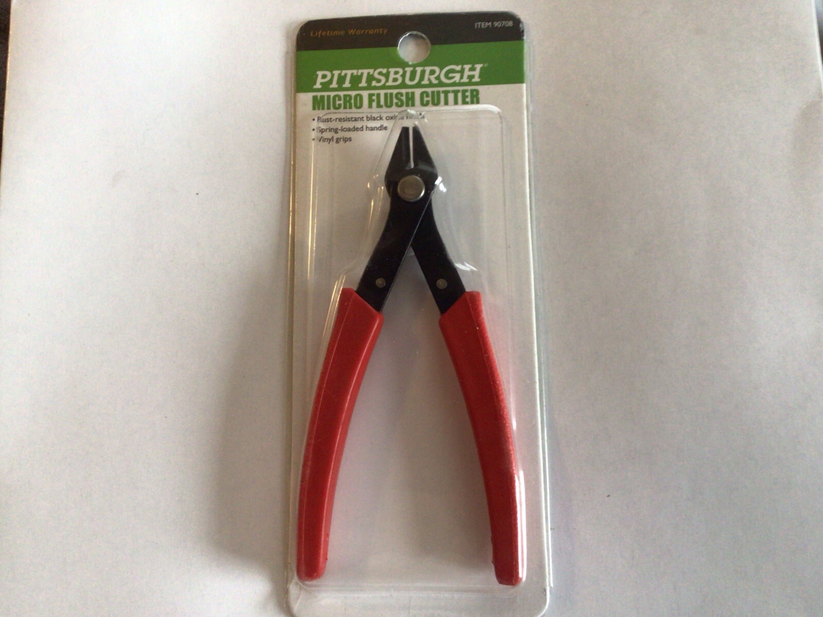 PITTSBURGH 90708 Micro Flush Cutter 5 in. cut wire mono braid knots zip ...