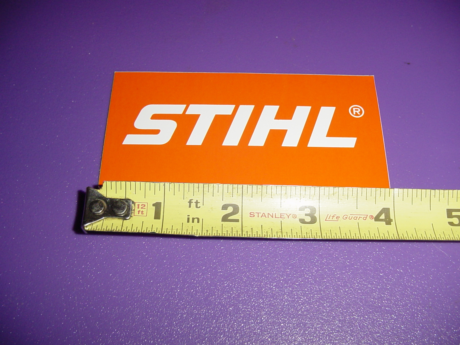 2" X 4" STIHL CHAINSAW STICKER DECAL 024 026 028 038 031 032 034 036 ...