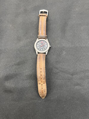 Wenger SAK Design Marlboro Leather Band Date Swiss Army Military ladies ...